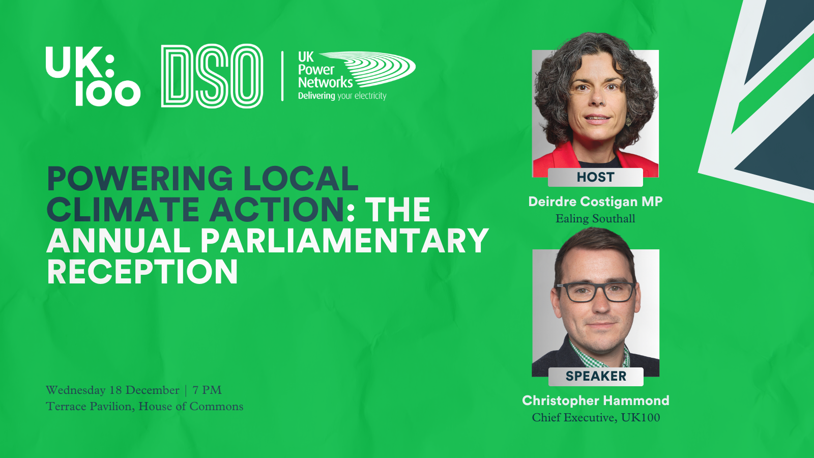 UK100's Annual Parliamentary Reception | UK100