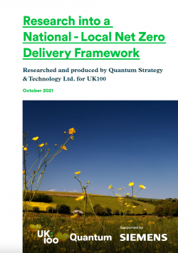 UK100 | Publication | Local Net Zero Delivery Framework | UK100